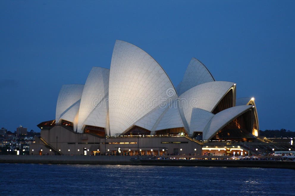 Night View of Sydney Opera House Editorial Photography - Image of ...