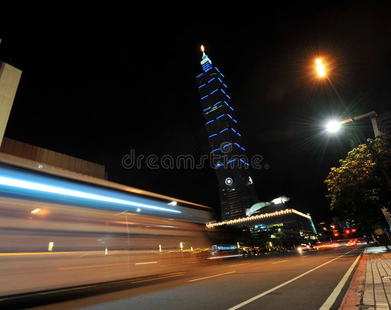 Night View of China Shanghai Stock Photo - Image of east, pudong: 12857814