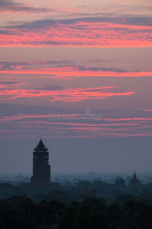 Night View of Temples in Bagan Editorial Photo - Image of night ...