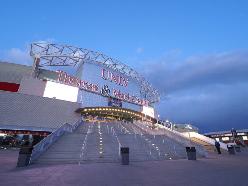 Night View of the Thomas & Mack Center of UNLV Editorial Stock Image ...