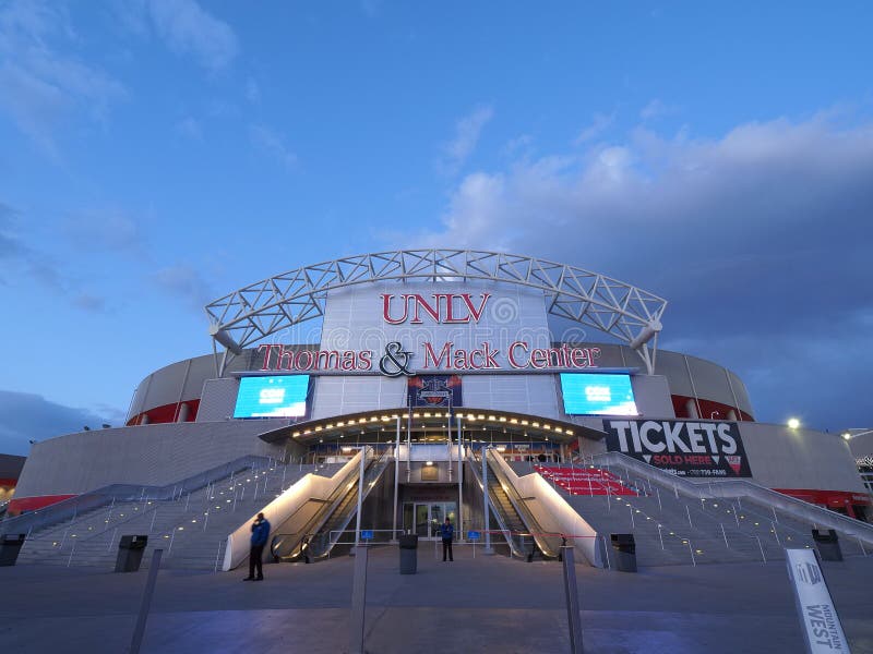 Night View of the Thomas & Mack Center of UNLV Editorial Stock Image ...