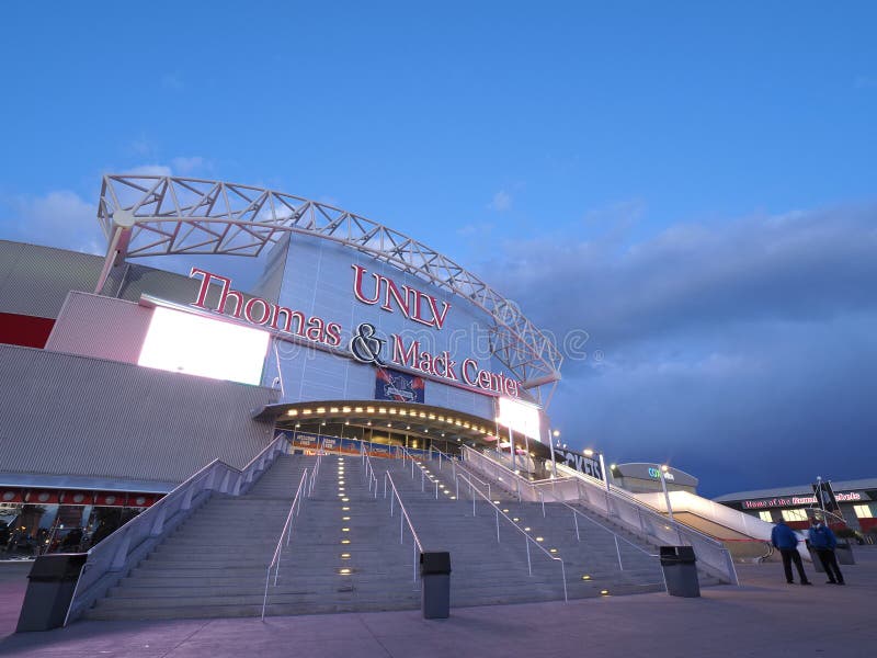 Night View of the Thomas & Mack Center of UNLV Editorial Image - Image ...