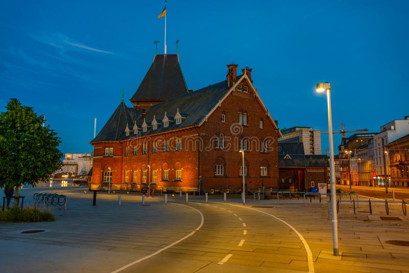 Night View of Toldboden House in Aarhus, Denmark Editorial Image ...