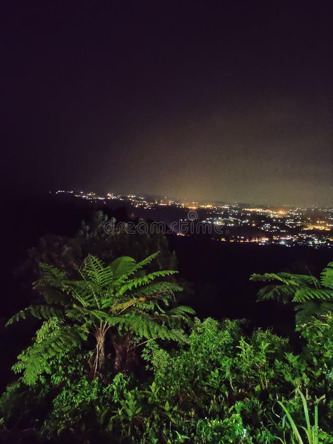 Night View at the Top of Bogor Highway Stock Photo - Image of bogor ...