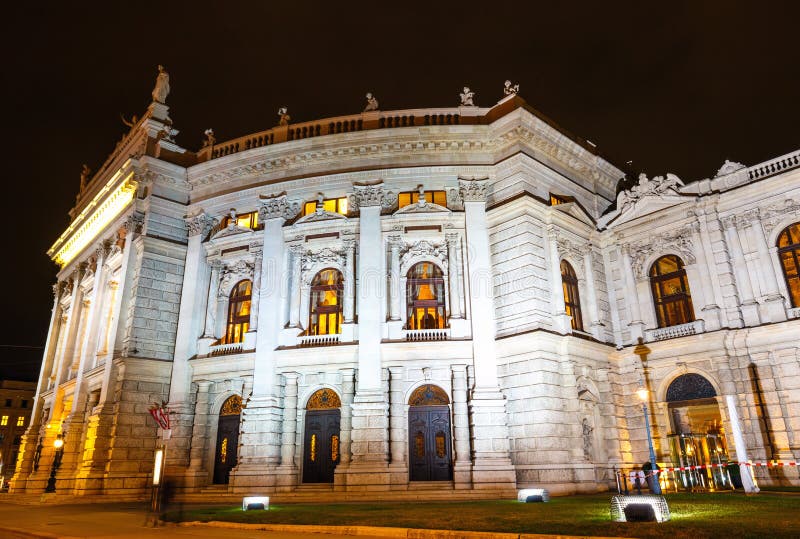 Night View of Vienna State Opera House Stock Photo - Image of austria ...