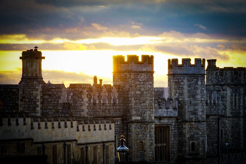 Night View of Windsor Castle Editorial Image - Image of travel ...