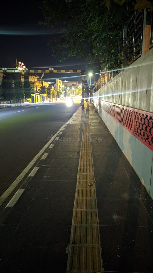 Night View of Wonogiri City Java Stock Image - Image of java, view ...
