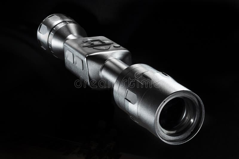 Night Vision Optic for Use on a Gun Stock Photo - Image of white, sight ...