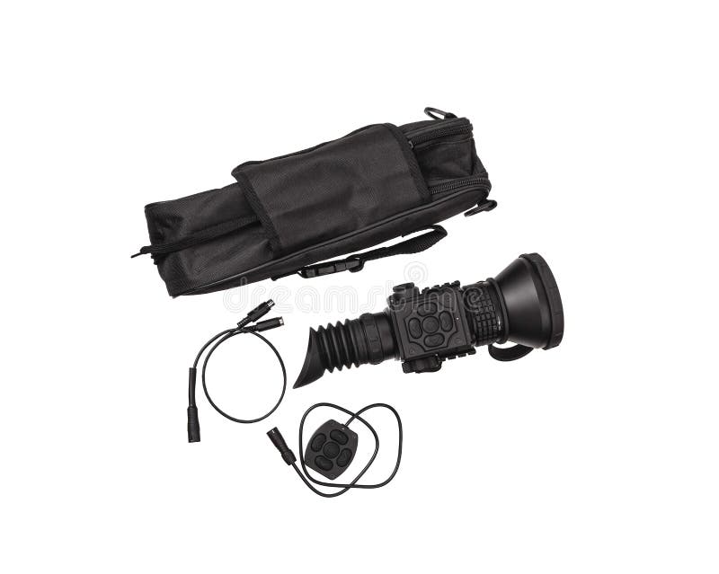 Night Vision Sight Isolate on White Background. Aiming Device in the ...