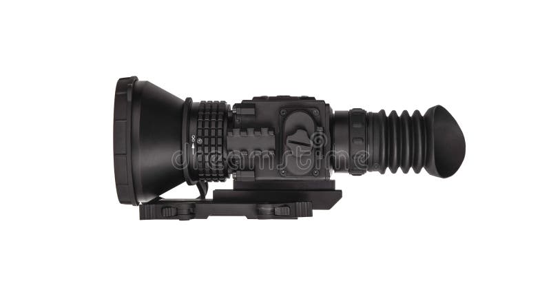 Night Vision Sight Isolate on White Background. Aiming Device in the ...