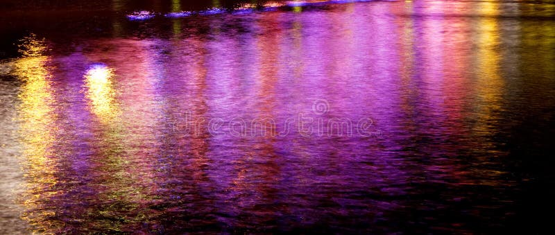 Night water reflection stock photo. Image of blue, texture - 248716624
