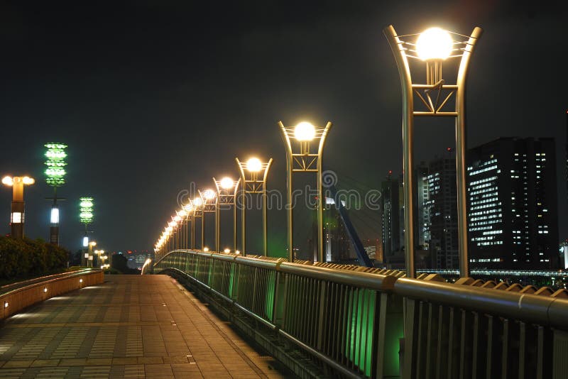 Night way stock image. Image of color, road, skyline - 11566887