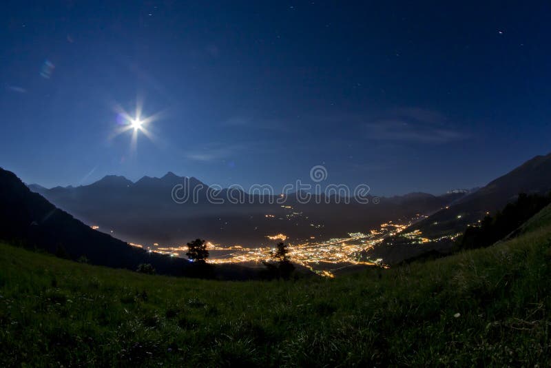 Night wide sky stock image. Image of dawn, cosmos, misty - 20500867