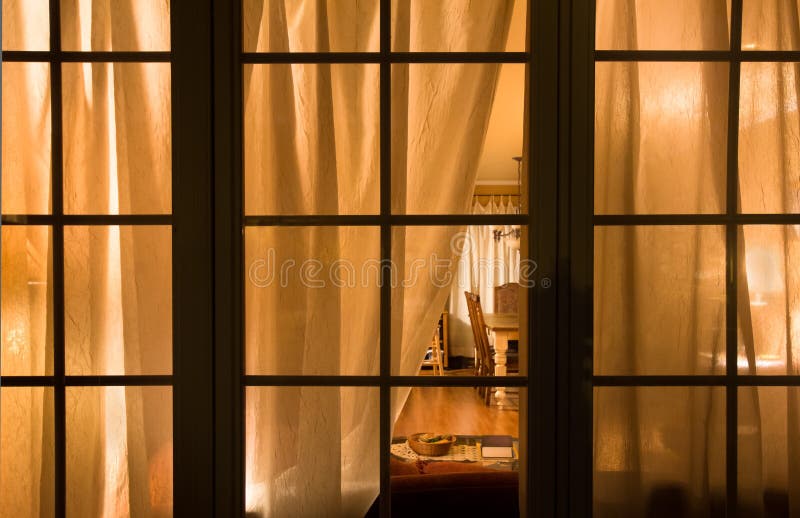 Night Window stock image. Image of elegant, outdoors - 18383565