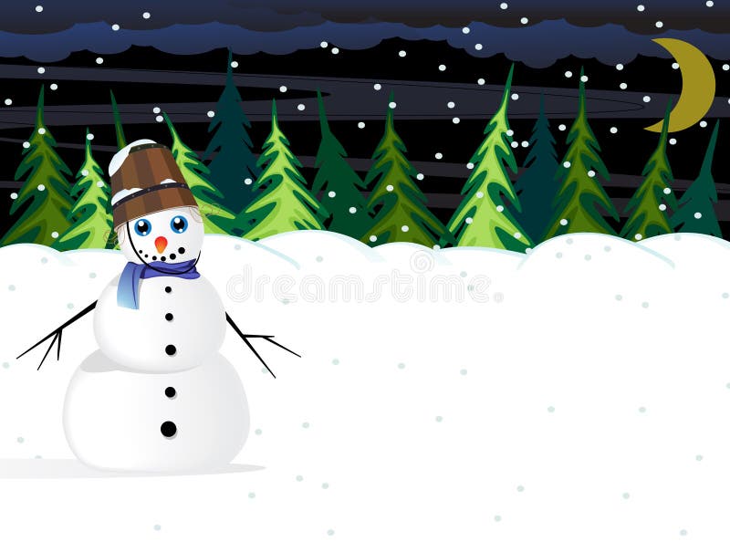 Snowman Saluting American Flag Stock Illustration - Illustration of ...