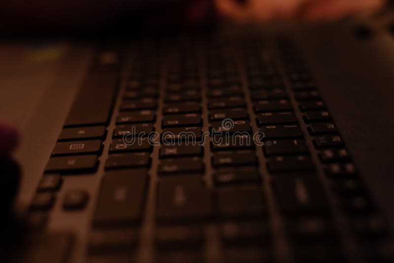 Night Work at the Computer. Stock Photo - Image of night, work: 169676320