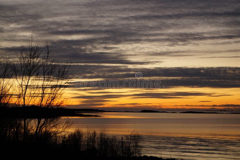 Nightfall stock photo. Image of fantastic, norway, driving - 86848068