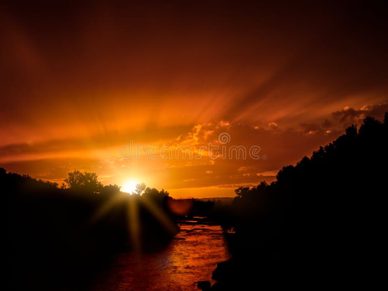 Nightfall stock image. Image of nature, forest, fantasy - 38764321