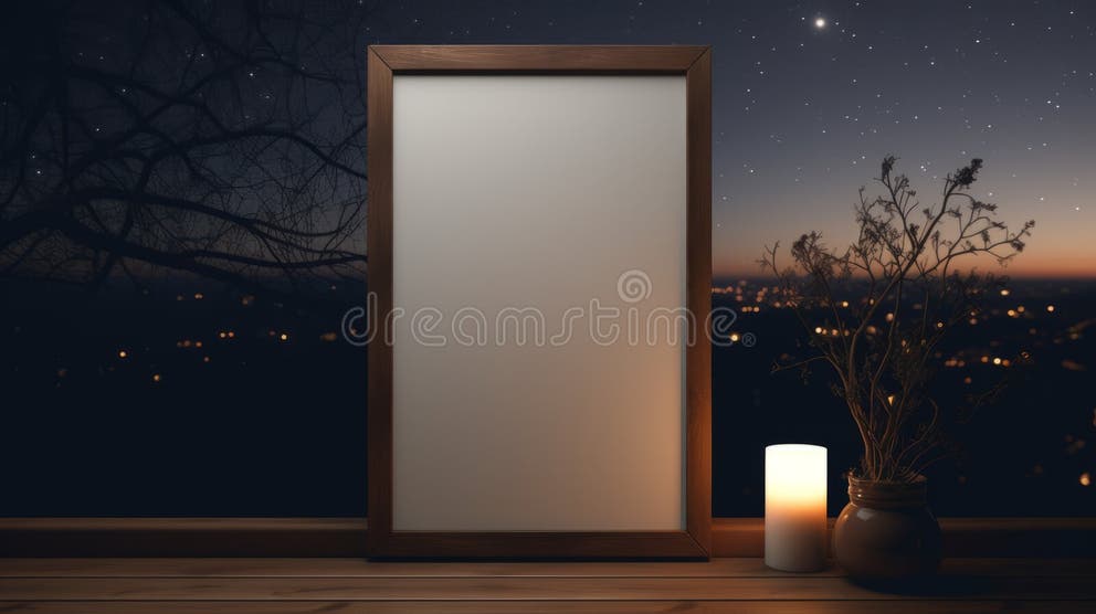 Nightfall Frame Narrative Mockup with Minimalist Design 7x5 Frame Size ...
