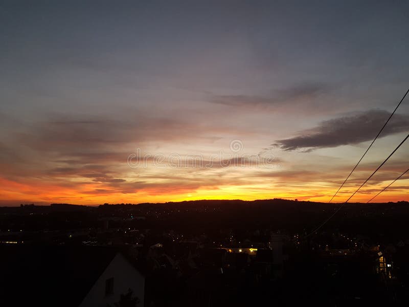 Nightfall stock image. Image of summer, nightfall, beautiful - 79975435