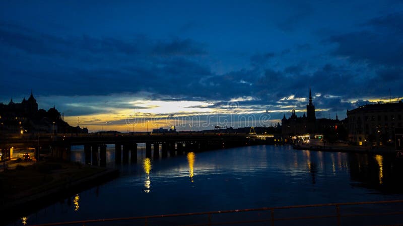 Nightfall Over Kuriftu Lake Stock Image - Image of dark, bishoftu: 29765971