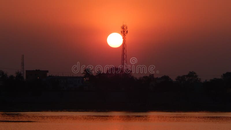 Nightfall stock image. Image of nightfall, evening, sunset - 113703489