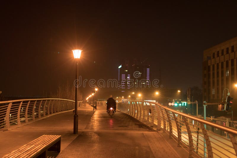 Midnight road stock photo. Image of light, ground, darkness - 108176724