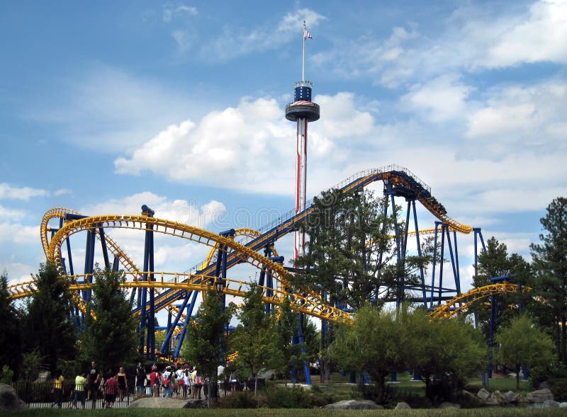 Nighthawk roller coaster editorial photography. Image of roller - 10550197