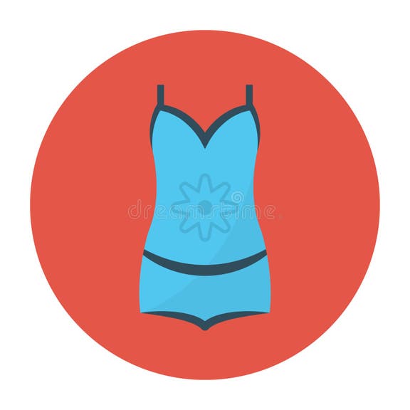 Nightie Vector Color Flat Icon Stock Illustration - Illustration of ...