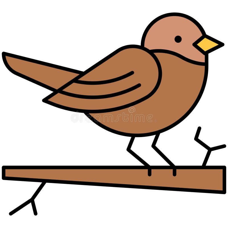 Nightingale Icon, Ukraine Related Vector Illustration Stock Vector ...