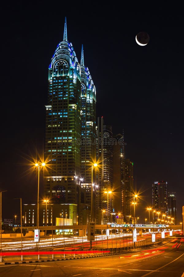 Nightlife in Dubai. UAE stock photo. Image of arabia - 59587134