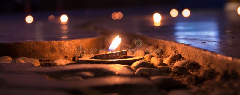 Nightly candlelight stock image. Image of fire, romantic - 36839453