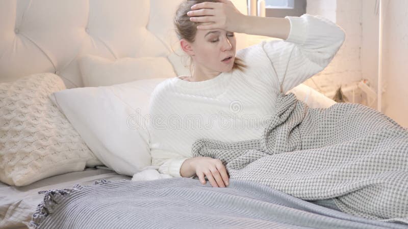 Nightmare, Sleeping Young African Girl Waking Up in Shock Stock Footage ...