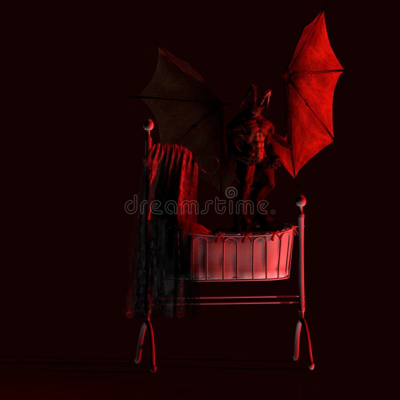 Nightmare dreams #02 stock illustration. Illustration of creature - 3353707