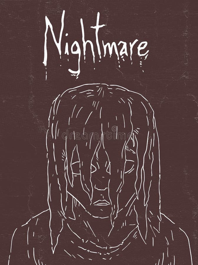 Nightmare face stock illustration. Illustration of nightmare - 81048725
