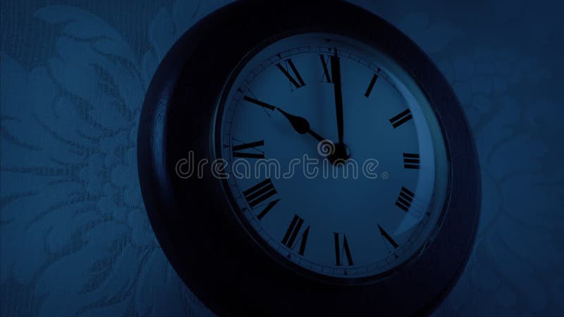 Nightmare Shadows Over Wall Clock Stock Video - Video of nightmare ...