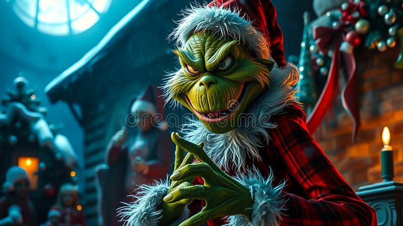 Nightmare Version of the Grinch.different Disturbing Christmas Scene ...