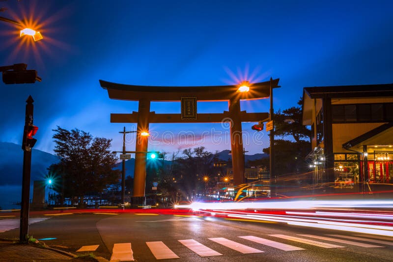 Nightshoot in nikko road editorial photography. Image of road - 270732177