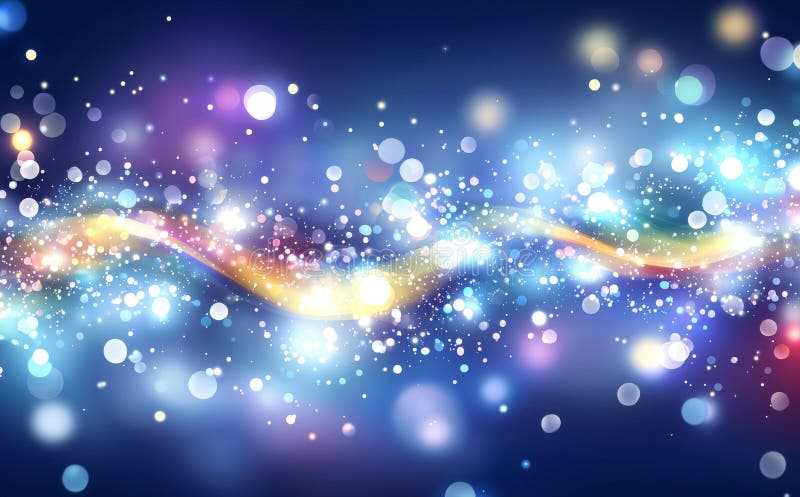 Nighttime Bokeh Backdrop with Shimmering Spheres Reveals Abstract Light ...