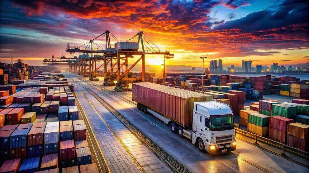 Nighttime Container Yard Efficiency Optimizing Port Logistics through ...