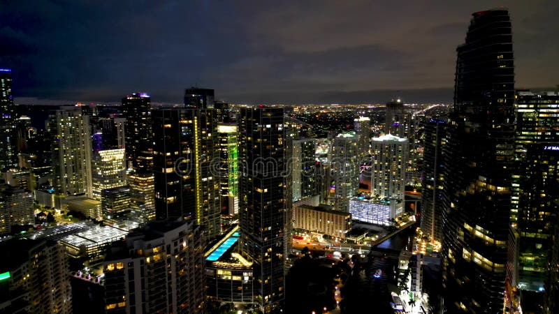 Lightning Striking Behind Miami Downtown Skyline by Drone 4k at Night ... Lightning Striking Behind Miami Downtown Skyline by Drone 4k at Night ...