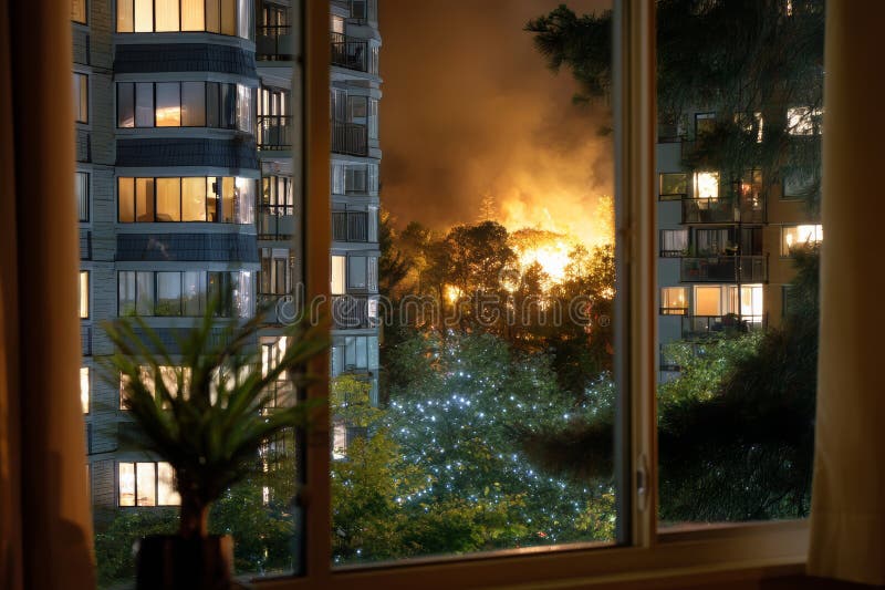 Uncontrolled Forest Fires Spread Dawn of Destruction Air Pollution and ...