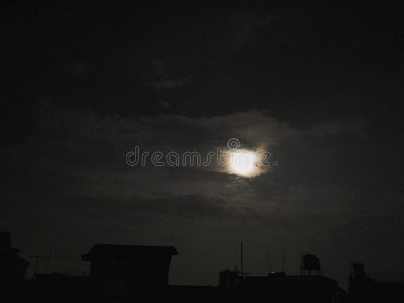 Nighttime_snap stock photo. Image of moon, night, beautiful - 94087258