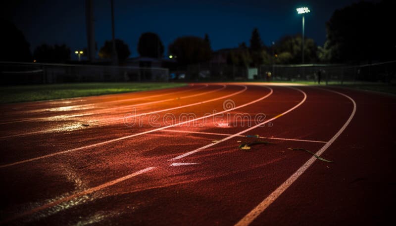 Nighttime Sports Training on an Illuminated Track, Speed and ...