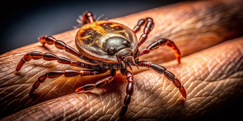 Nighttime Tick on Human Palm a Microscopic View of the Lyme Disease and ...
