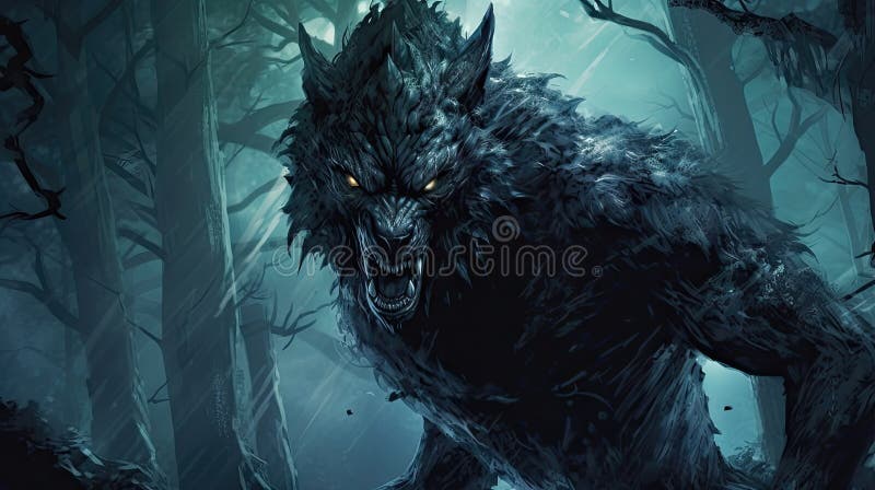 Nighttime Werewolf Enigma Unveiling the Chilling Image in Ultra High ...