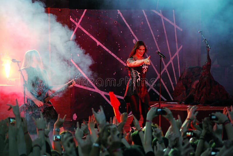 Nightwish Finse Band Op Stadium Redactionele Stock Afbeelding - Image ...