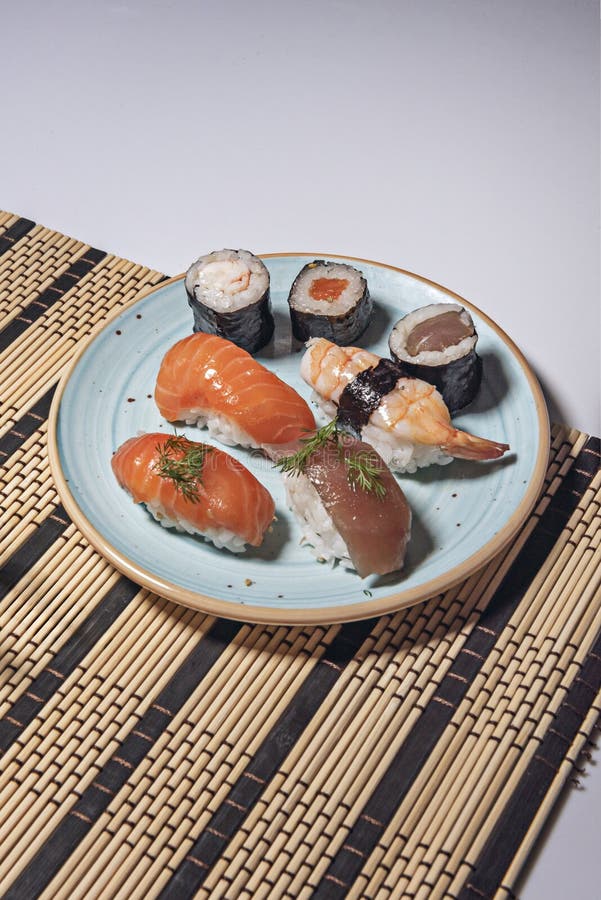 Nigiri is Not only a Delicious Dish, but Also an Art in Japan Stock ...