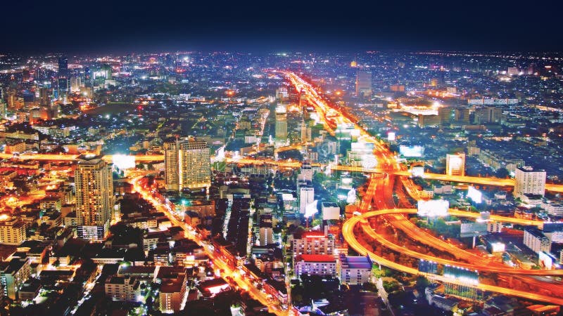 Nigth sky over city stock photo. Image of landscape, district - 67355396