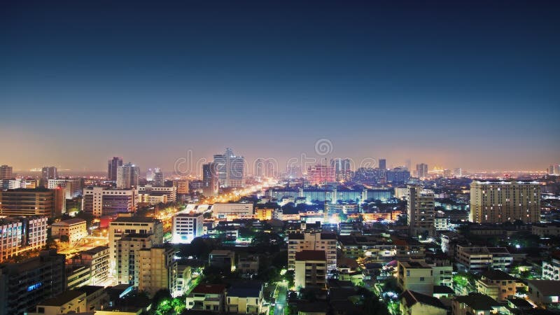 Nigth sky over city stock image. Image of building, downtown - 67842683